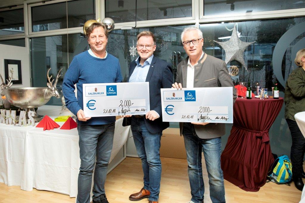 Spende der UNIQA Salzburg - News - Kinder haben Zukunft